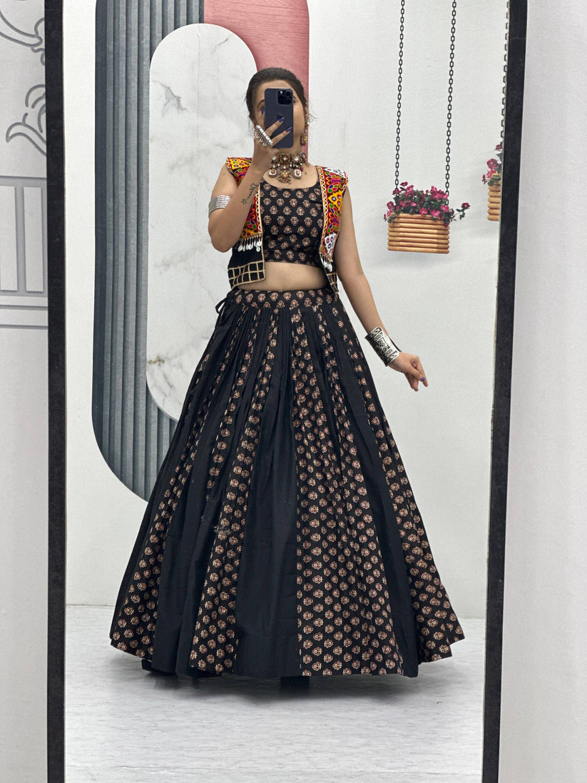 🌸 Navratri Special Lehenga Choli with Jacket – 6 Meter Big Flair 💃 ...